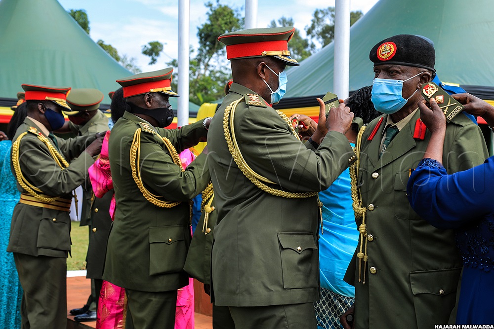 When promoted senior military officers were decorated - New Vision Official