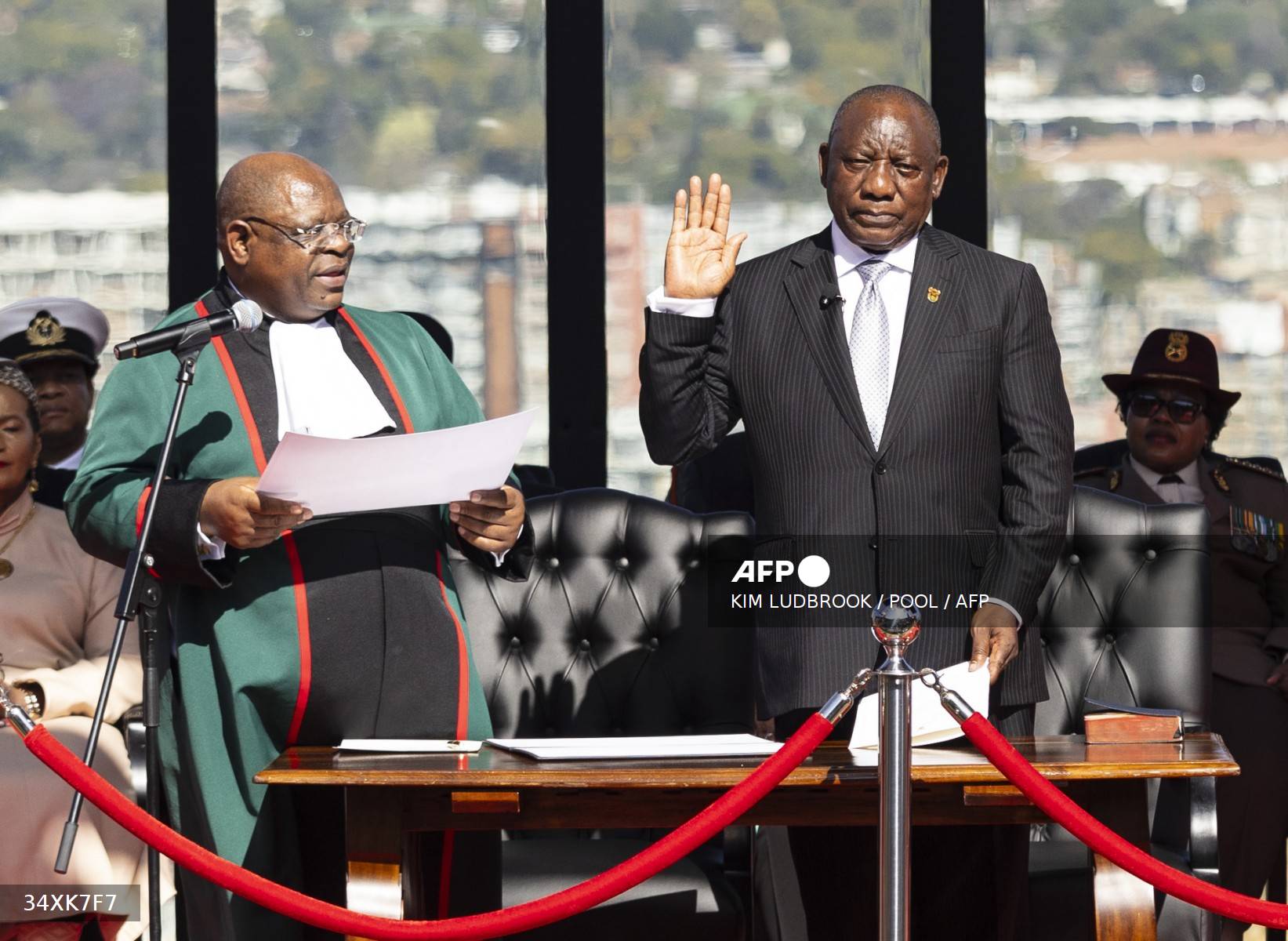 S. Africa's Ramaphosa sworn in for second full term as president - New ...