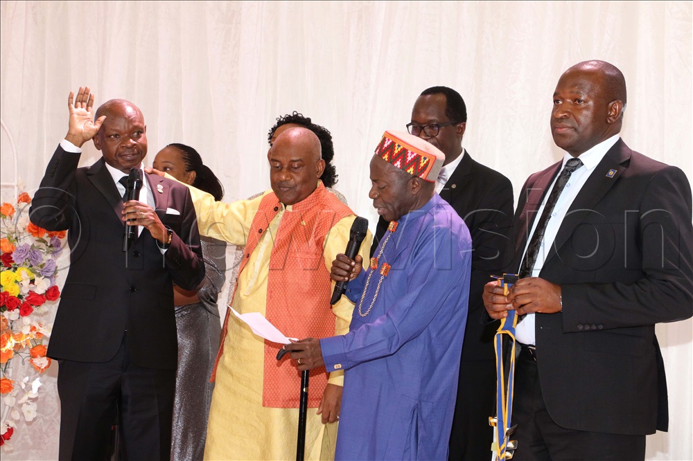 Lugalambi installed Rotary Muyenga Tank-Hill president - New Vision ...