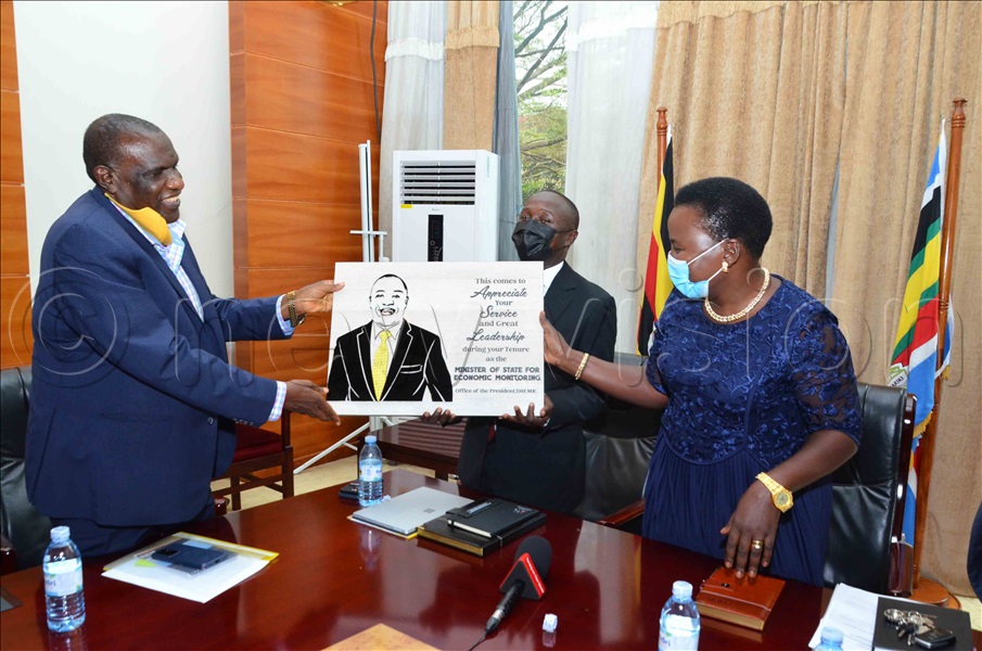Minister Ogwang hands over office to Akello - New Vision Official