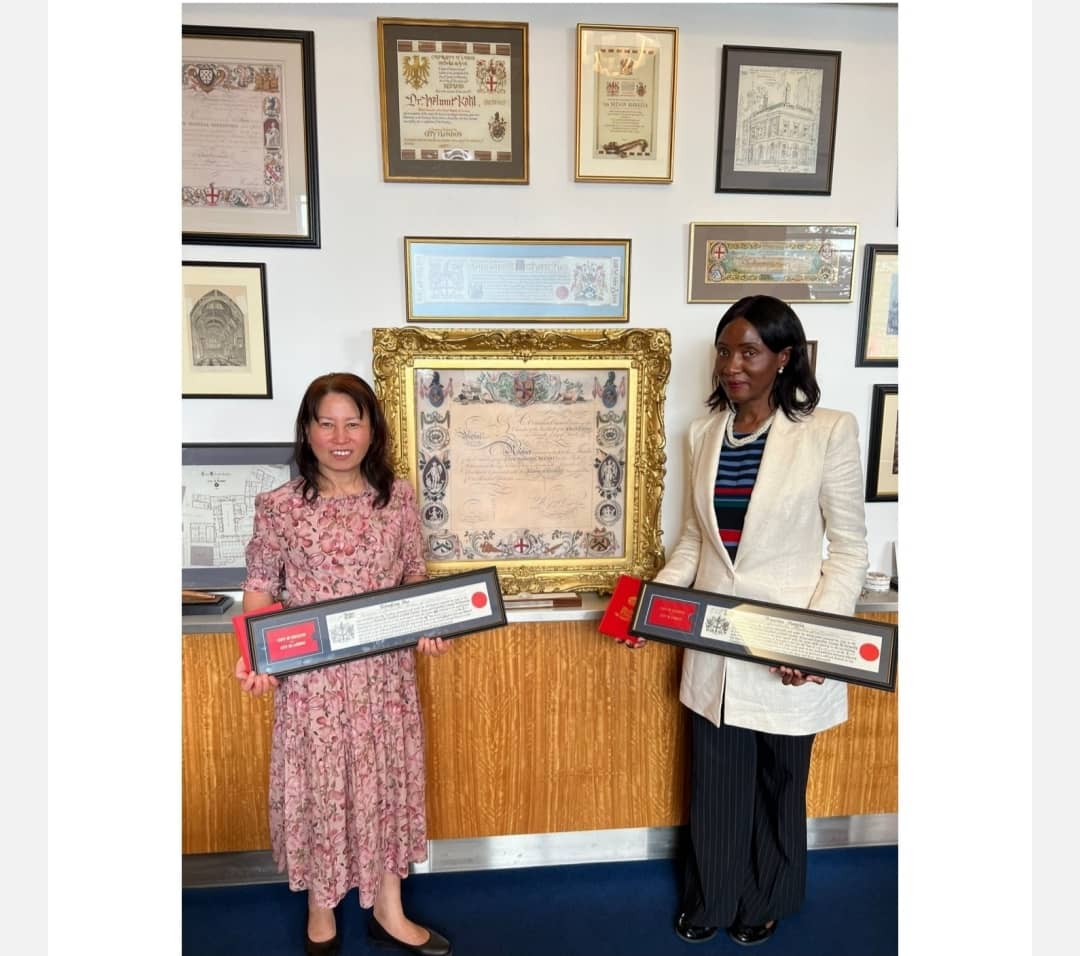 Ugandan national bags Freedom of the City of London award