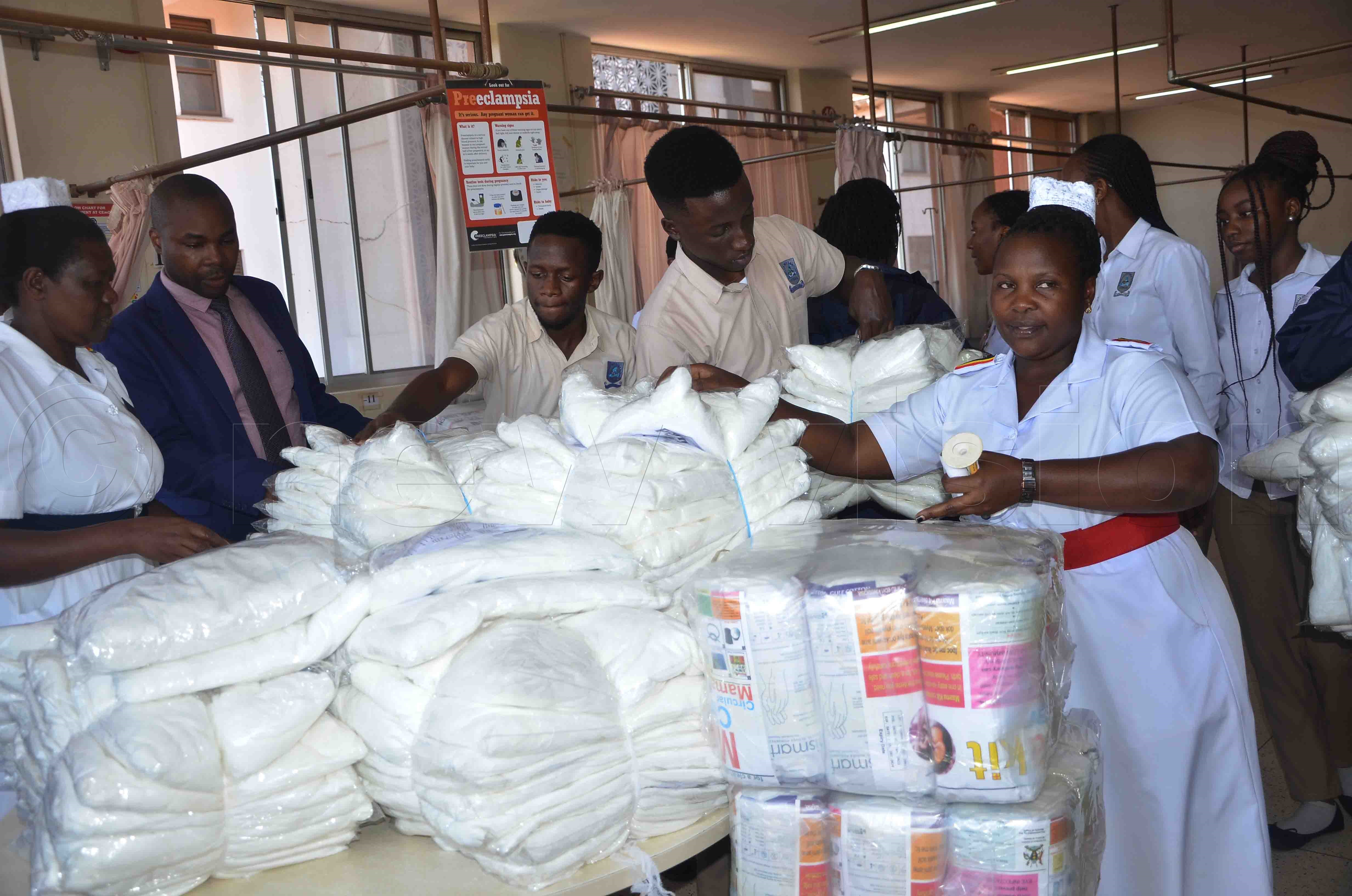 Kabojja students donate baby kits, mosquito nets to Nsambya Hospital ...