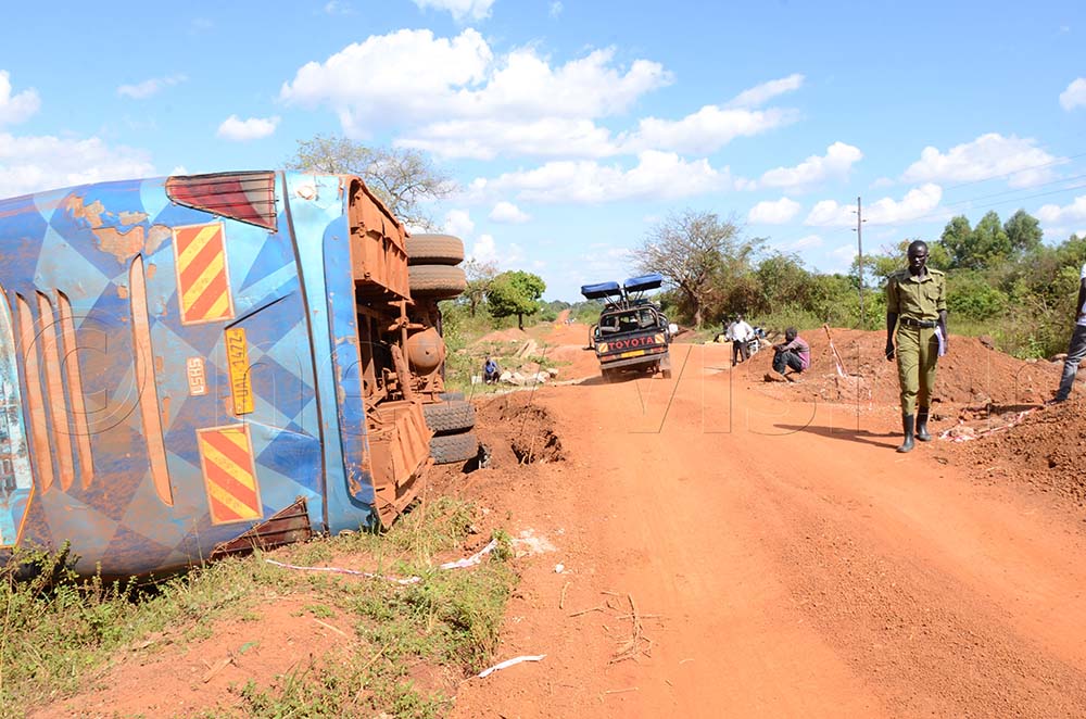 'All passengers survive' after bus tips over in Amuria