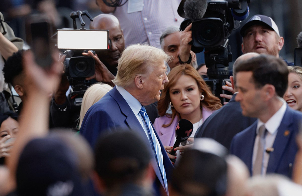 Trump due back in court as jury takes shape