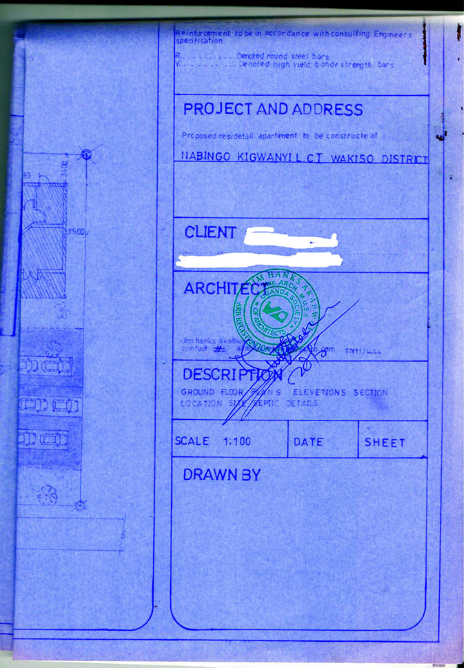 Fake building plans, approval stamps on sale - New Vision Official