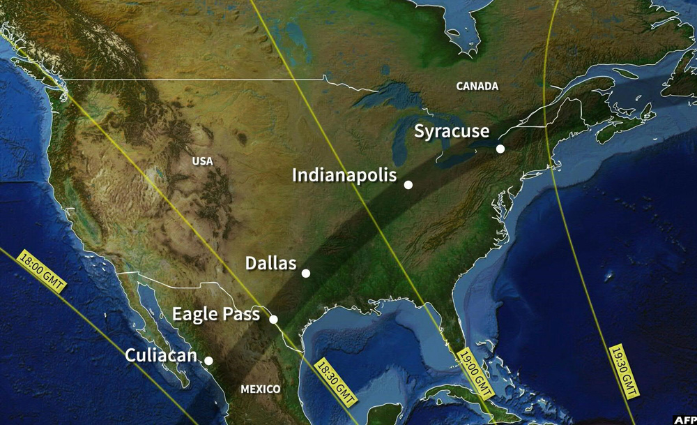 VIDEOGRAPHIC: The total solar eclipse of April 8, 2024