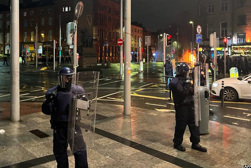 Violence erupts in Dublin after school knife attack - New Vision Official