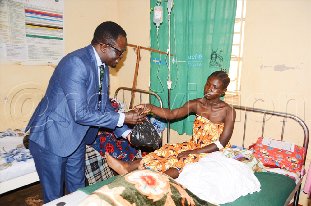 Patients at Yumbe health center IV receive support