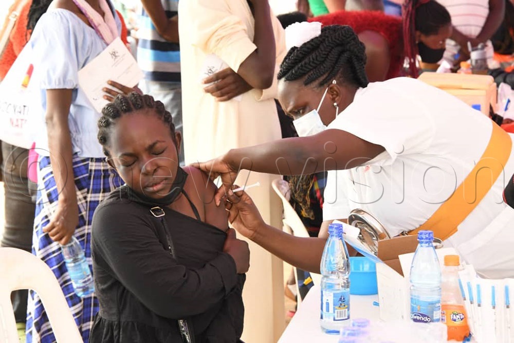 📸 In pictures: Hundreds vaccinated at Bulange Mengo