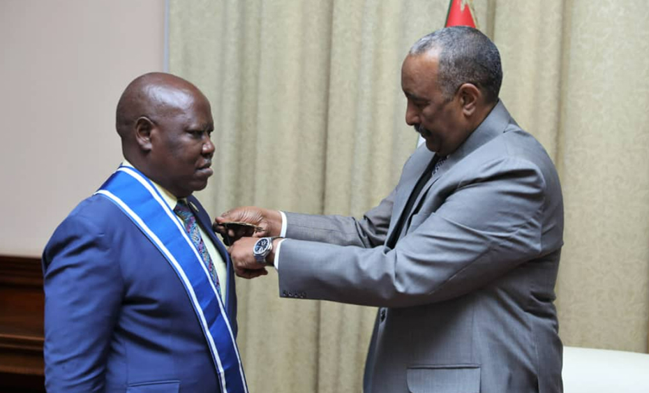 Sudan gives exceptional performance medal to ambassador Kino