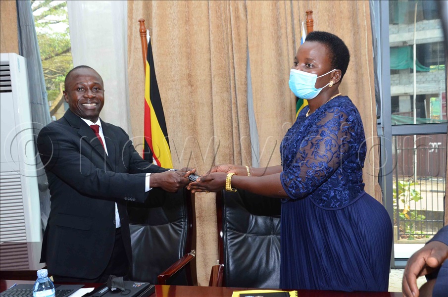 News: Minister Ogwang hands over office to Akello
