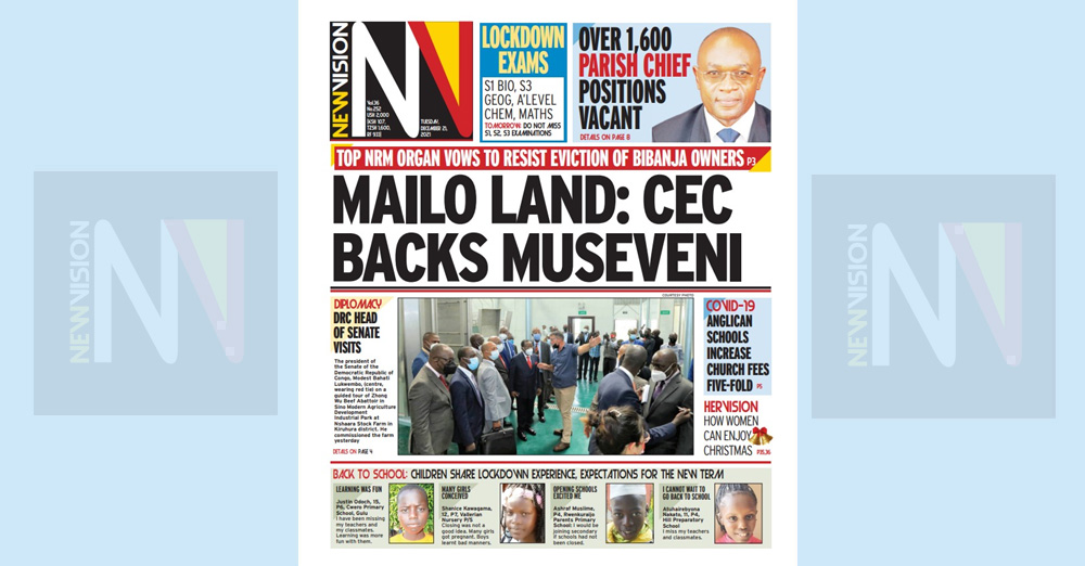 🎥 A sneak peek at today's New Vision - December 21 - New Vision Official