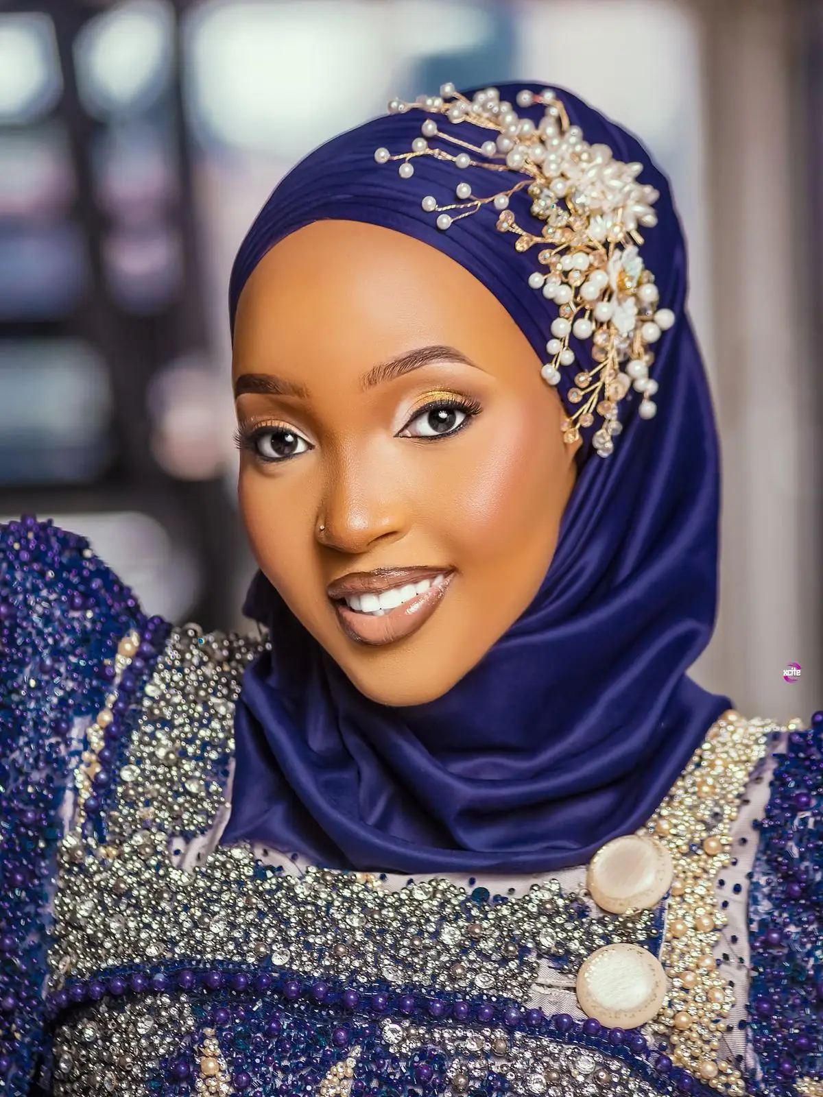 The elegant Muslim bride