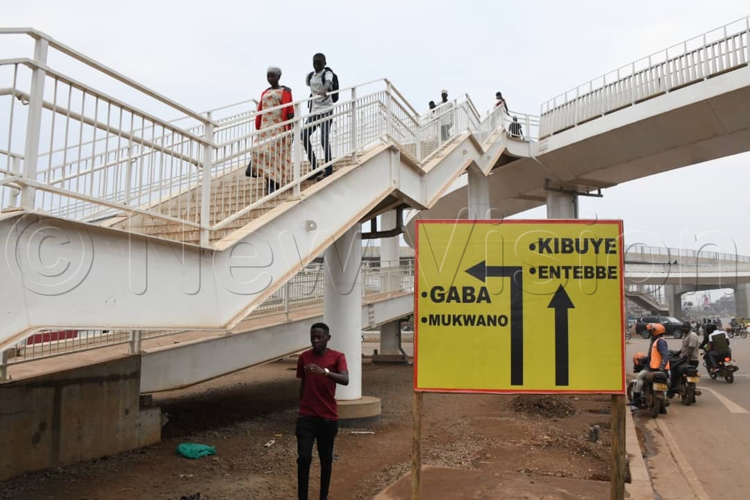Kampala Flyover pedestrian footbridge opened to public - New Vision ...