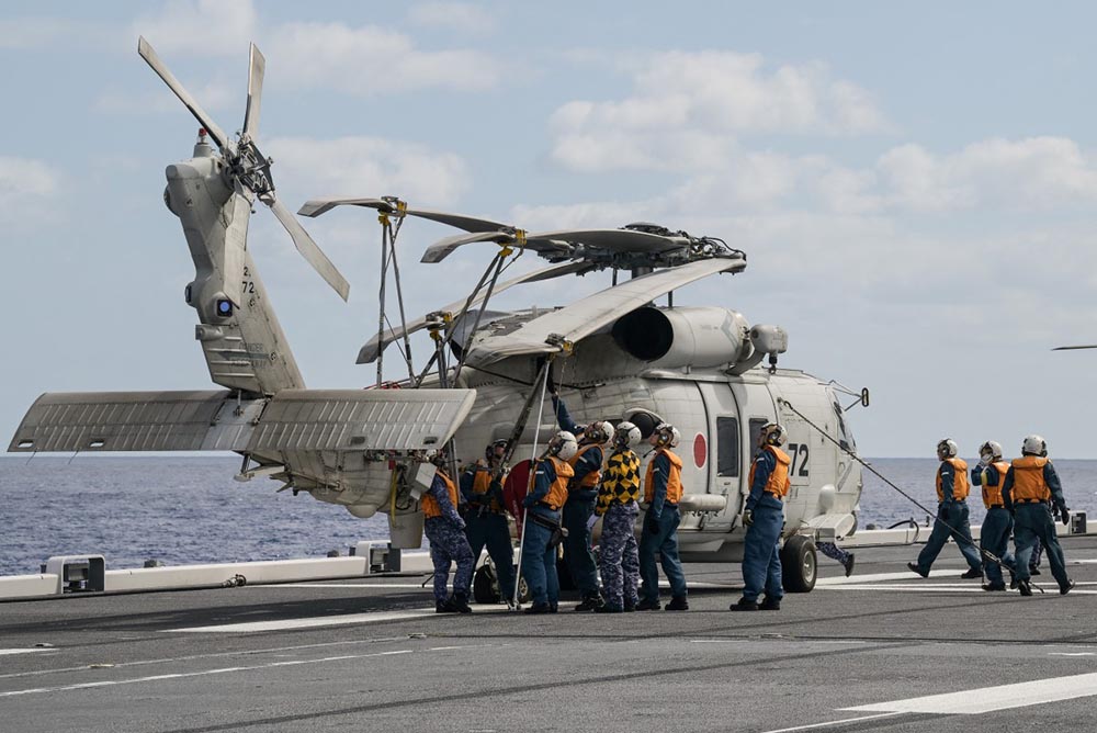 World: Major search operation after Japan navy choppers cras