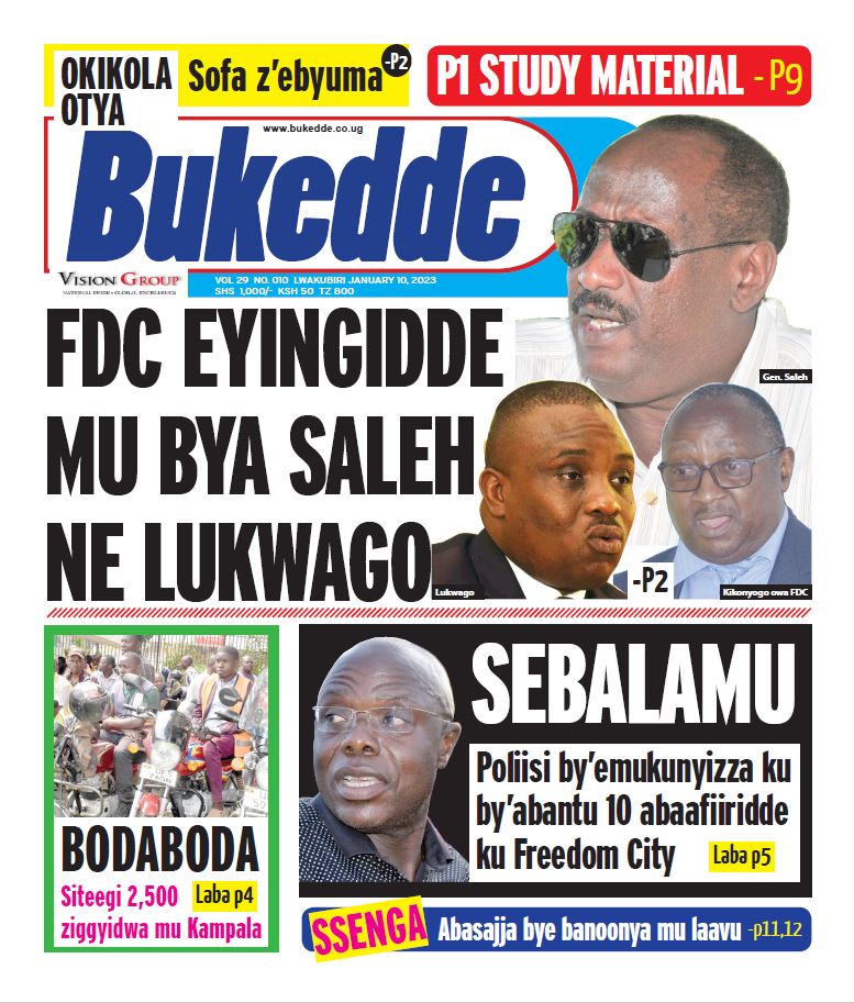 BUKEDDE W’OLWOKUBIRI AZZE N’EBIKULU BINO BY’OTOLINA KUSUBWA - Bukedde ...