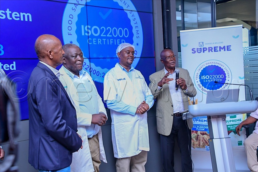 📷 Mandela Millers receives food safety certification - New Vision Official