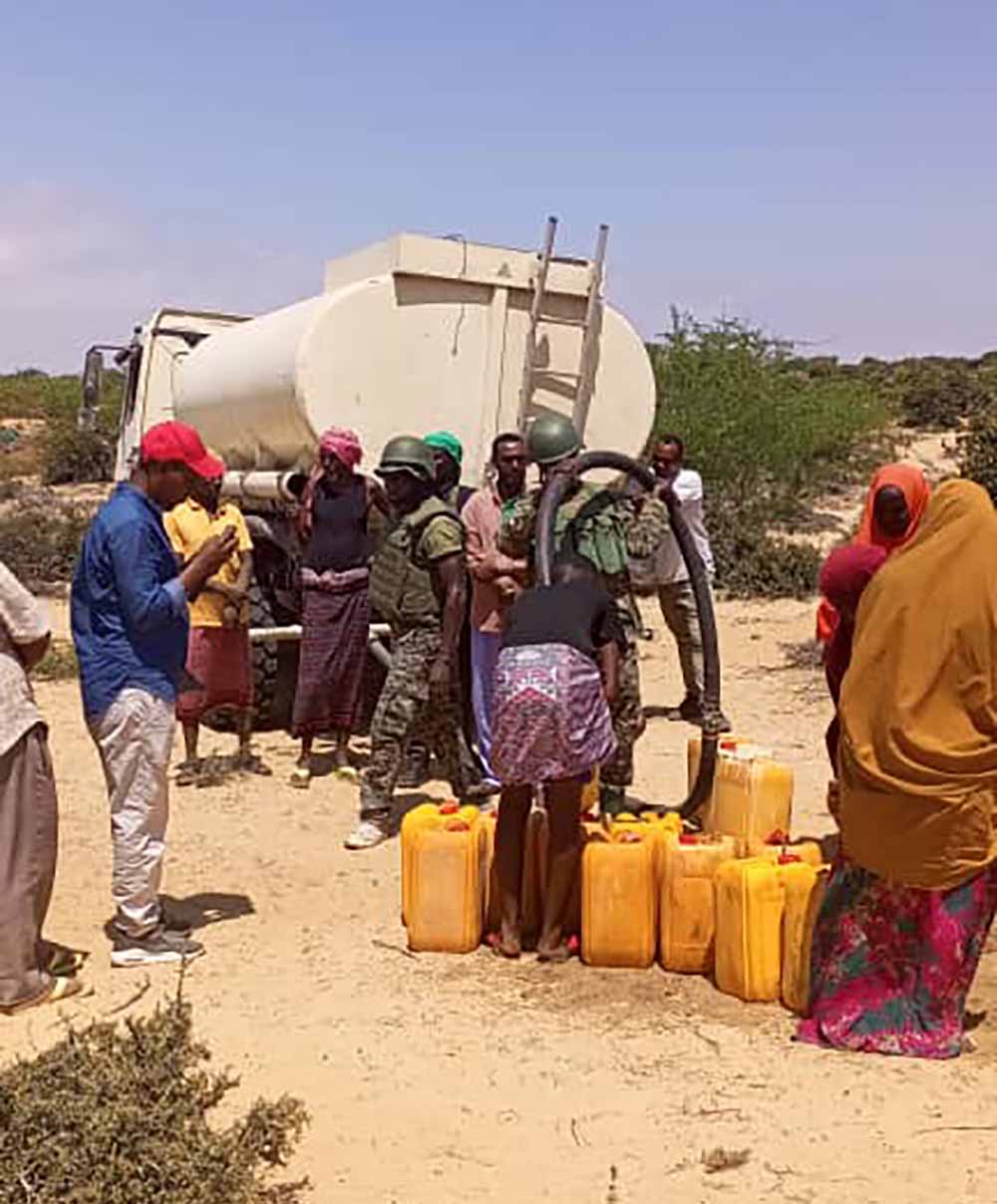 News: UPDF troops supply free safe water to Somalia's Carsha