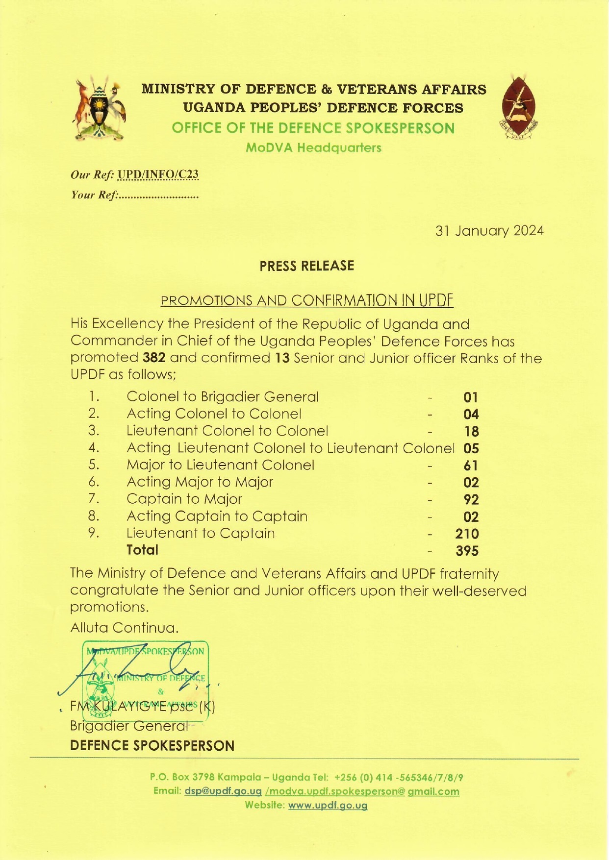 Museveni alinnyisizza abajaasi 395 amadaala - Bukedde Online - Amawulire