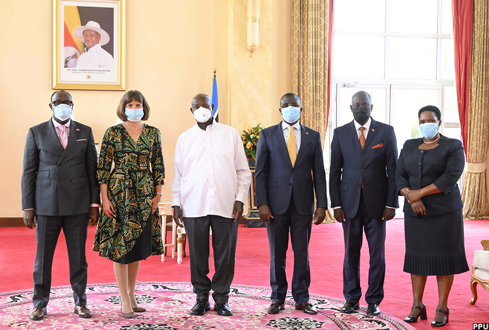 Museveni receives credentials from five new ambassadors