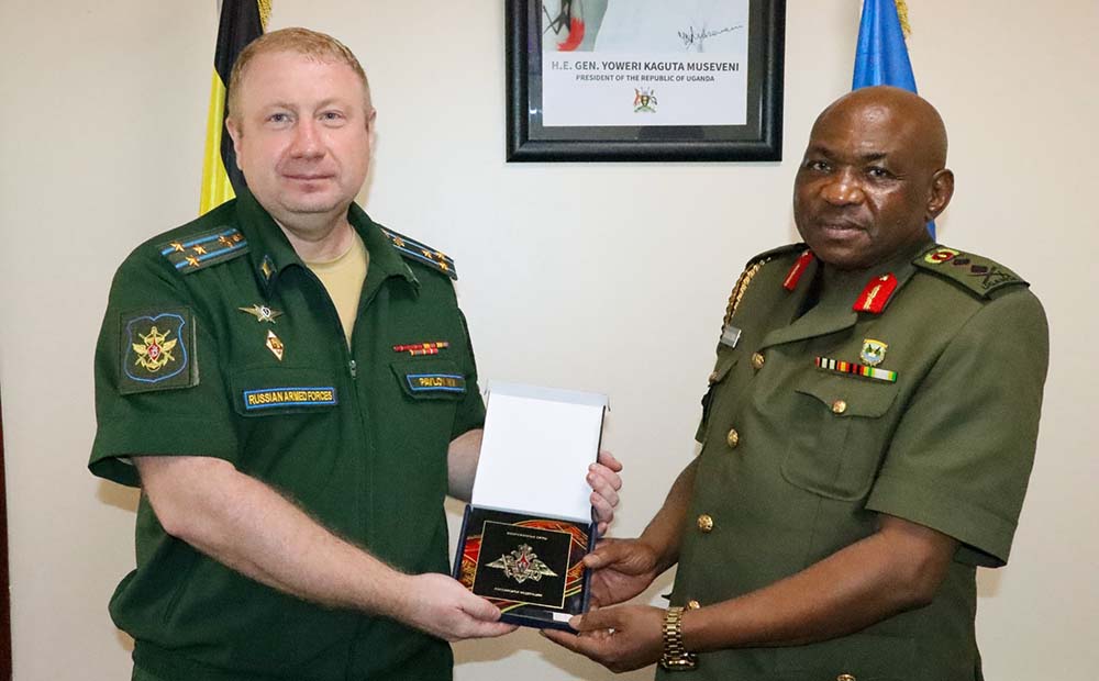 UPDF's Chief of Joint Staff, Russia's Defence Attaché discus