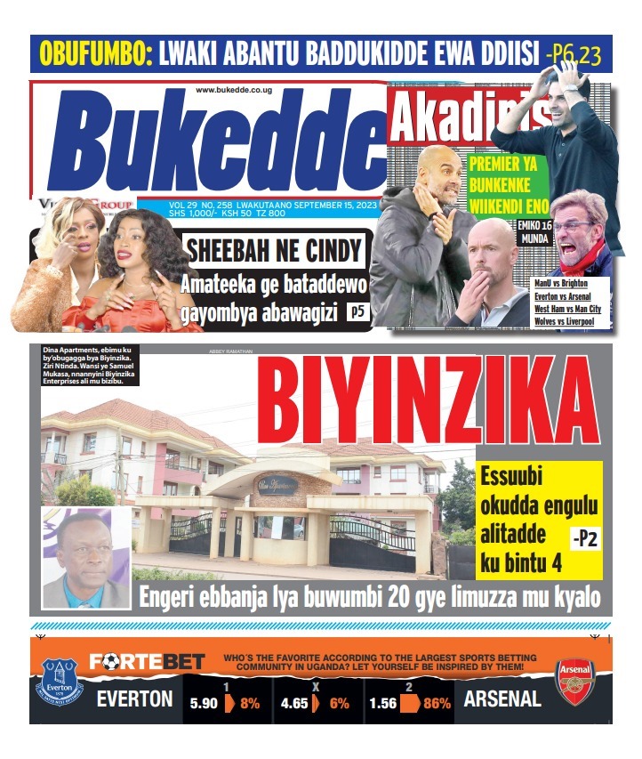 BUKEDDE W’OLWOKUTAANO YATUUSE DDA MU KATALE NG’ALIMU BINO - New Vision ...