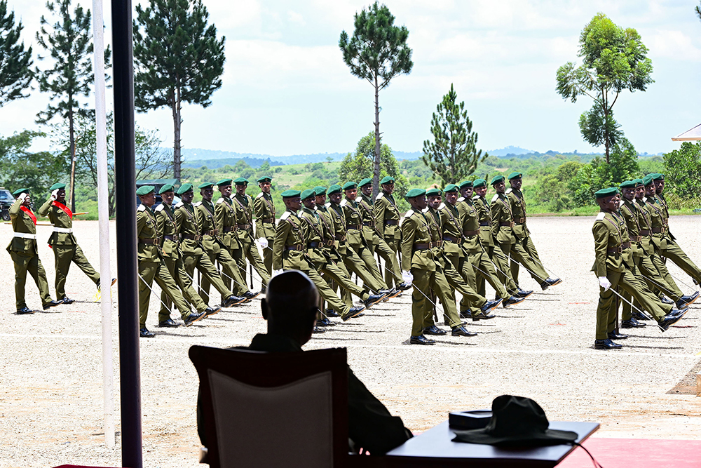 Museveni passes out 203 officer cadets at Uganda Military Academy ...