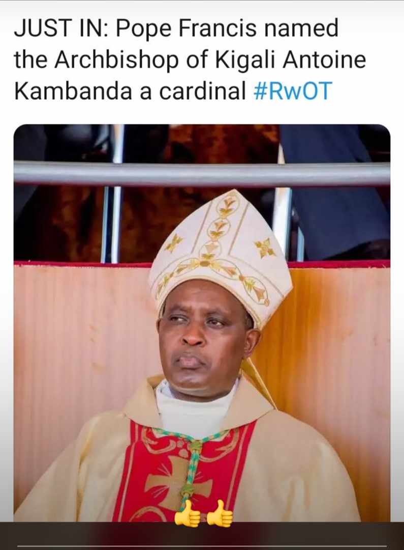 Rwanda gets her first ever Cardinal - New Vision Official