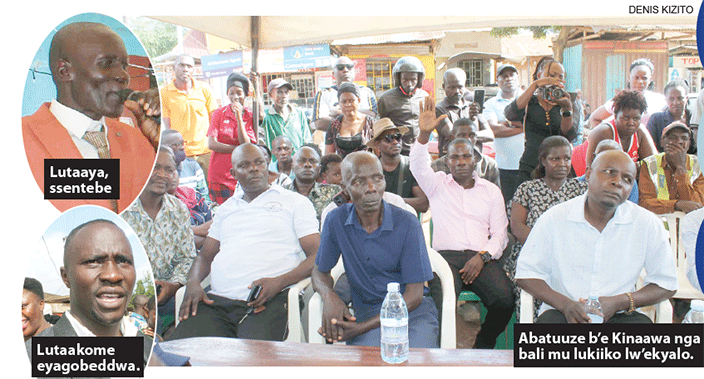 Ssentebe agobye omumyuka we abatuuze ne batabuka