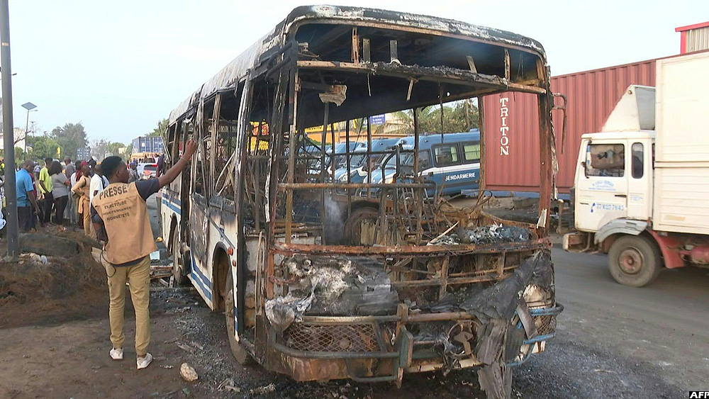 VIDEO: Deadly firebomb attack on bus in Senegal - New Vision Official