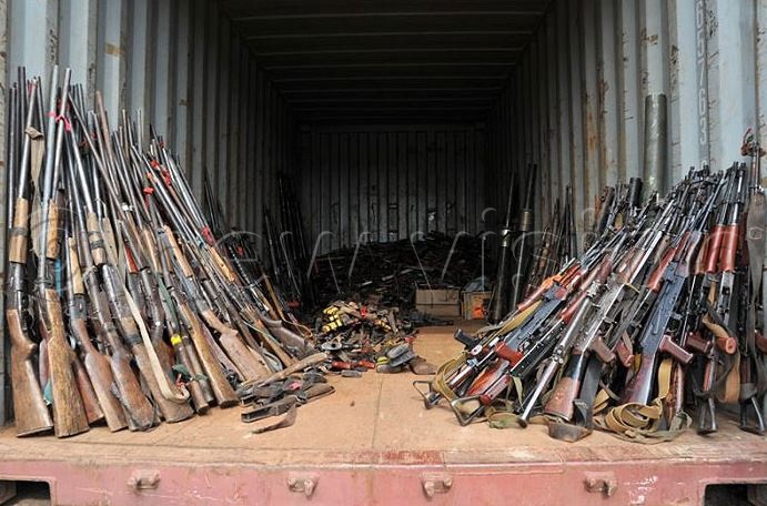 Four Karimojong warriors surrender guns, denounce rustling
