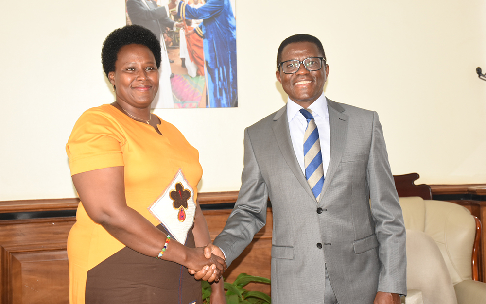 State House Comptroller Barekye meets Buganda Premier Mayiga