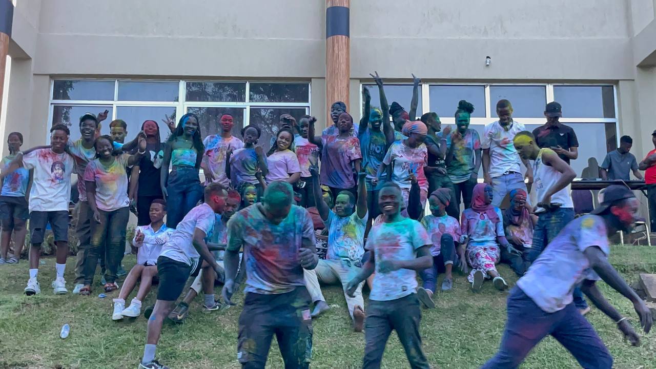 Ent. & Lifestyle: Equator University students hold colour fe