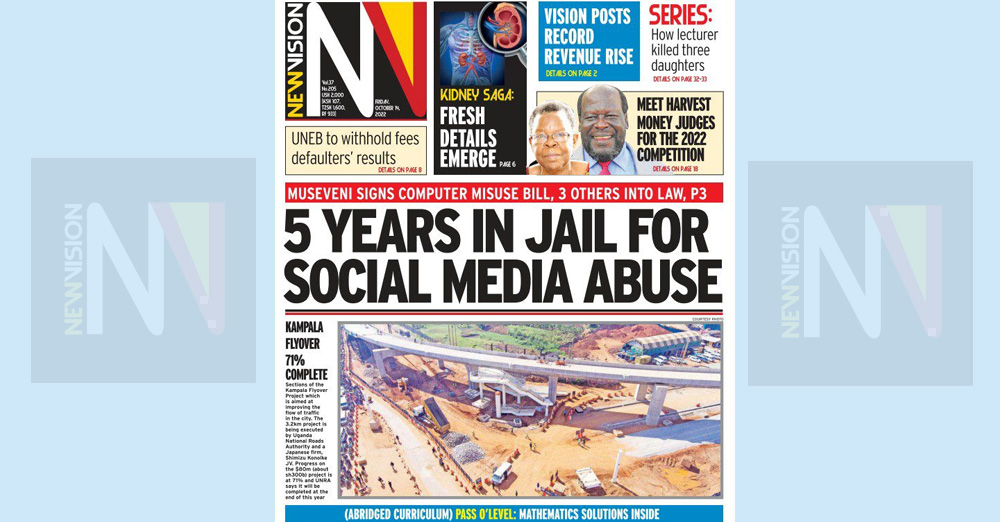 🗞️ New Vision sneak peek - October 14, 2022 - New Vision Official