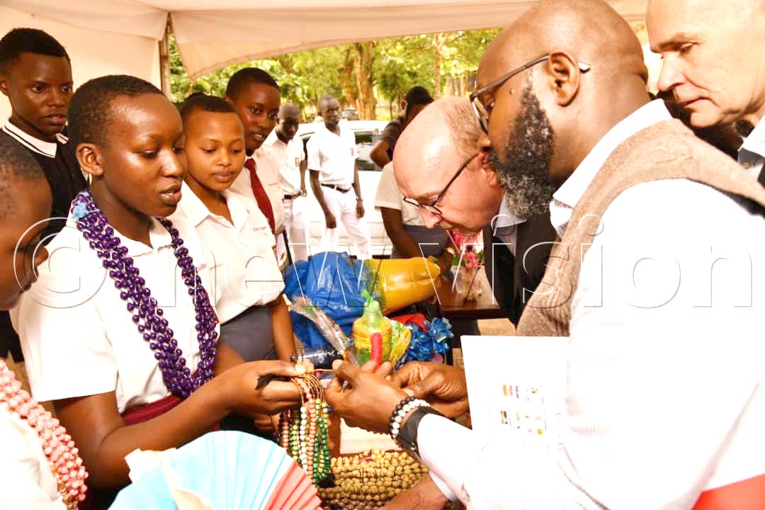 Kololo SSS Green project students host Swedish Envoy